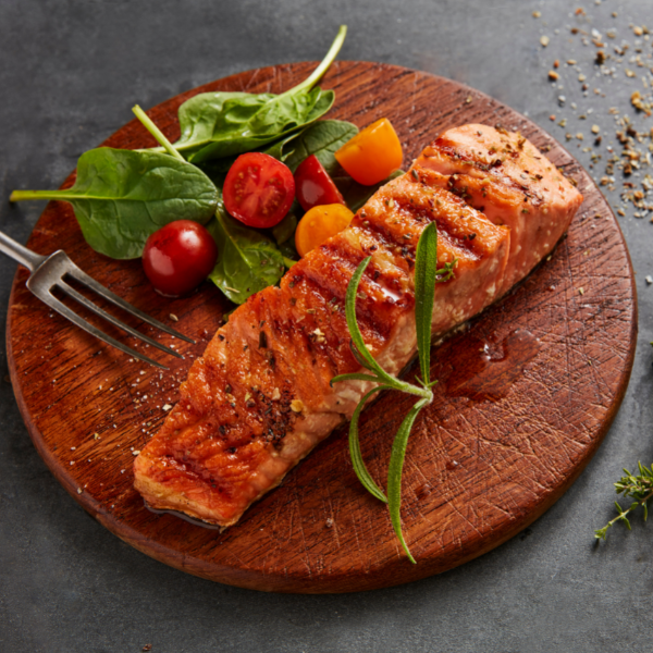 Wild Seared Salmon in a Fig Balsamic Glaze and White Wine Sauce - Vita ...